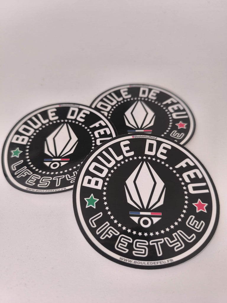 PACK 3 STICKERS BOULE DE FEU
